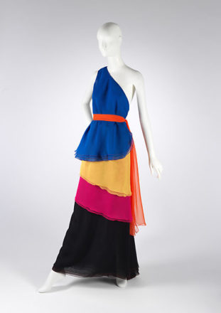 1973 – Stephen Burrows, Evening Dress | Fashion History Timeline